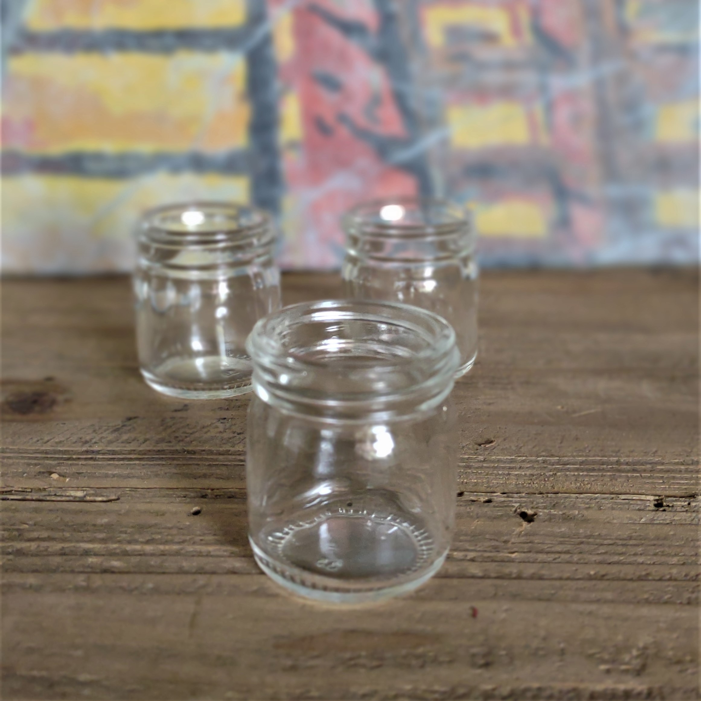 Glass-Mini Jar *No Lid*. 1803 Candles - Best Scented Soy Candles!